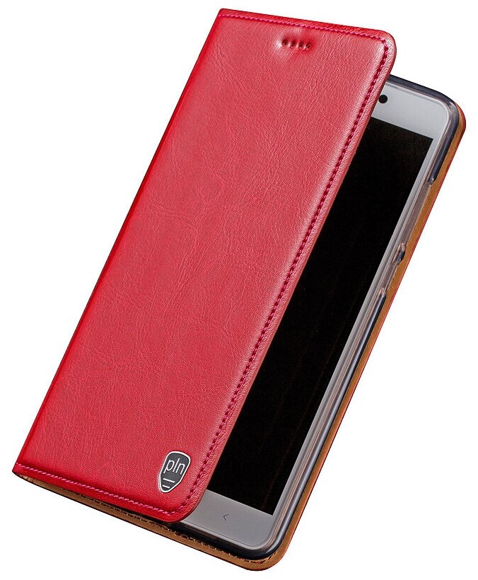 Чехол-книжка MyPads Premium для Xiaomi Redmi K20 / Xiaomi Mi 9T из качественной натуральной мраморной кожи буйвола прошитый элегантной прострочко.