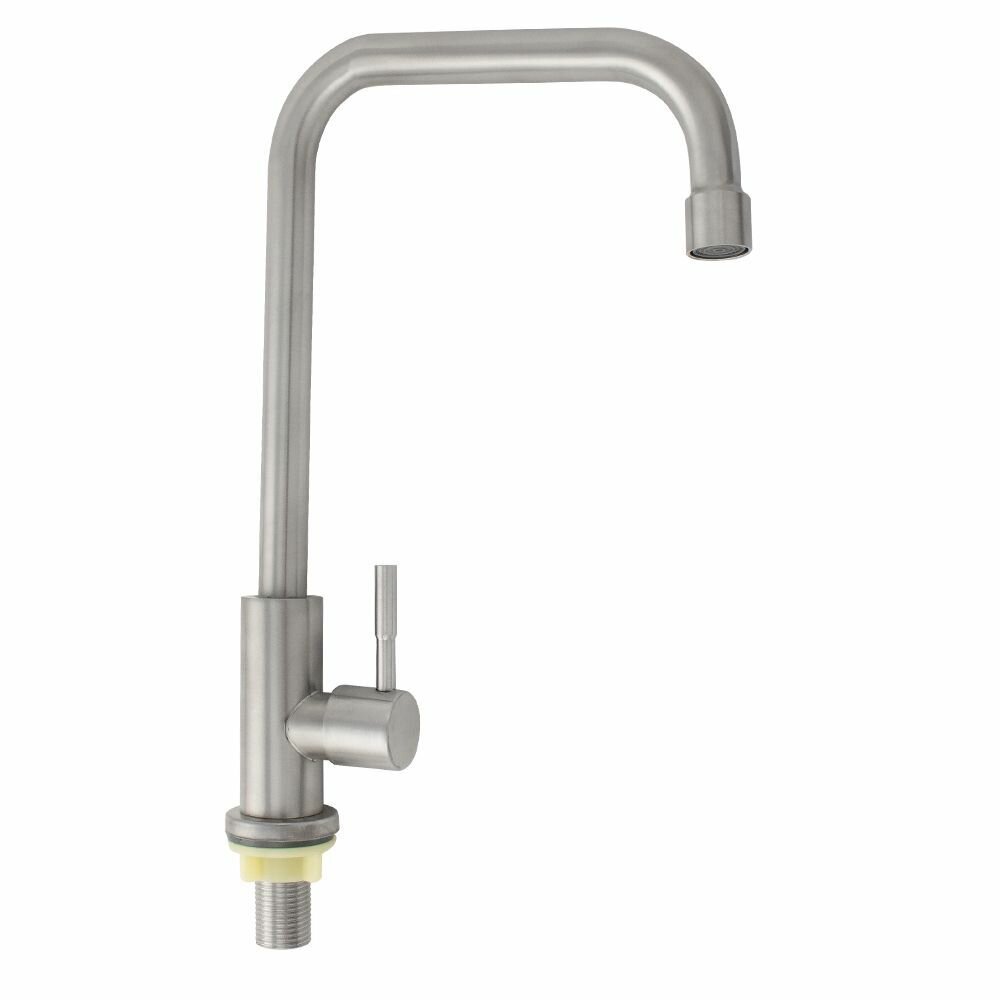 Кран на одну воду MAGNUS 9211 сатин П - образный излив