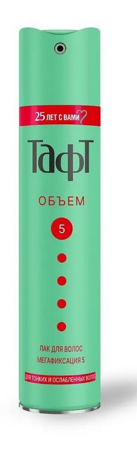 Тафт Лак для волос Объем Три Погоды №5 коллаген 225 мл - 1 шт