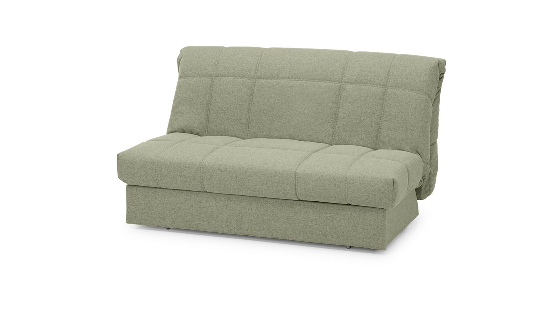 Диван Виа Лайт Strong Plus 01 NEW 155x105x88 см, зеленый Рогожка, аккордеон GOODFORM