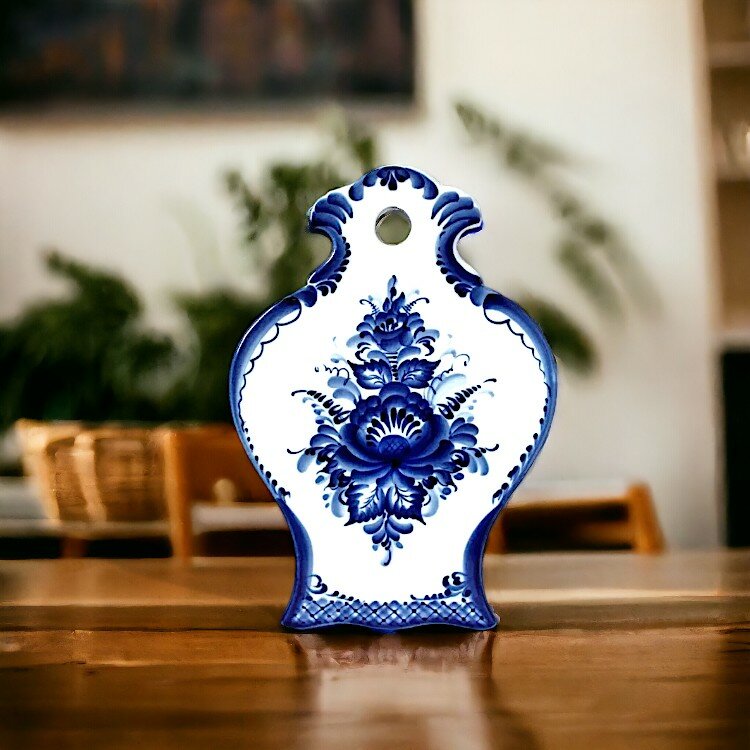 Сервировочная доска для сыра "Сувенирная" 27х18 см гжель