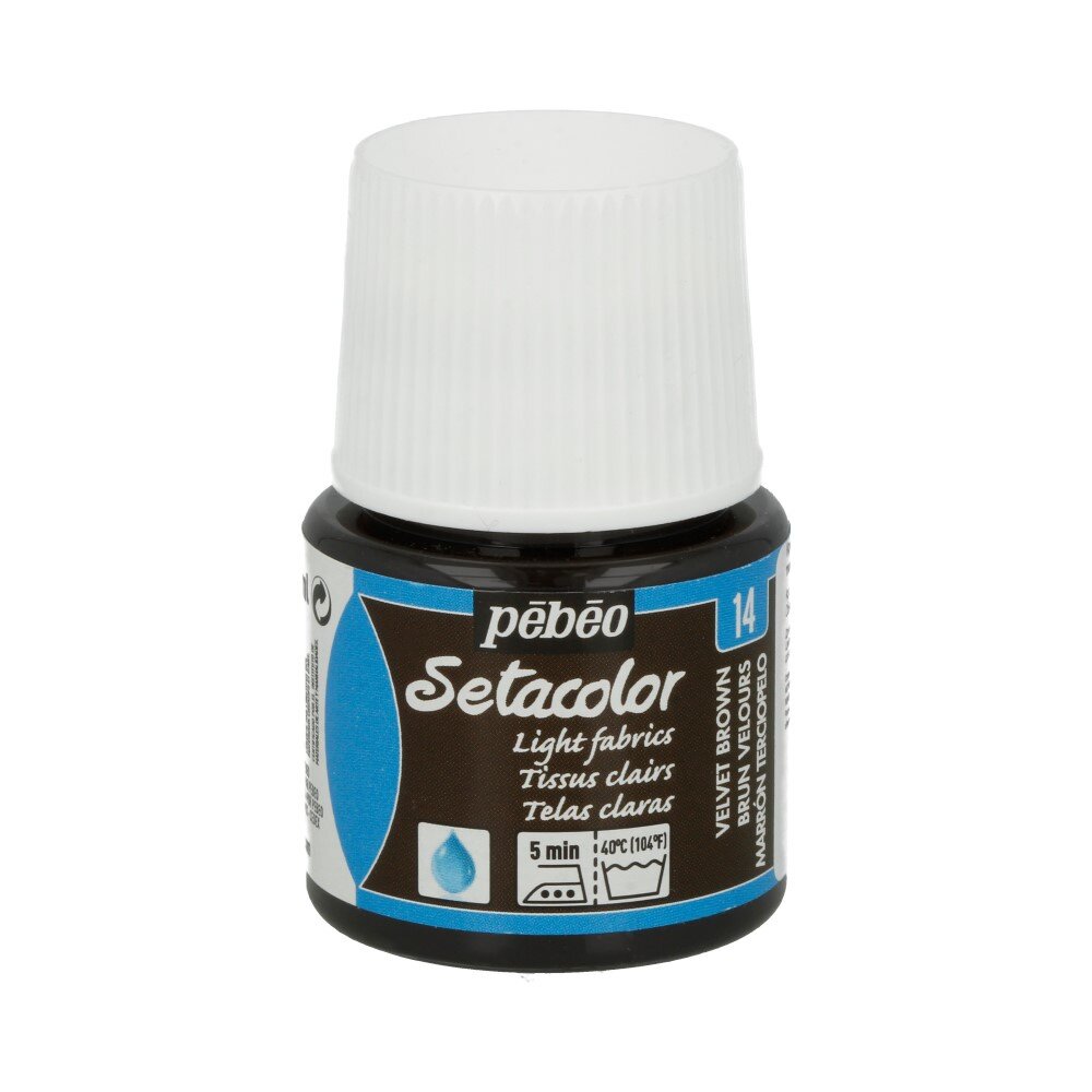 Краска Pebeo для светлых тканей, Setacolor, 45 мл, коричневый вельвет