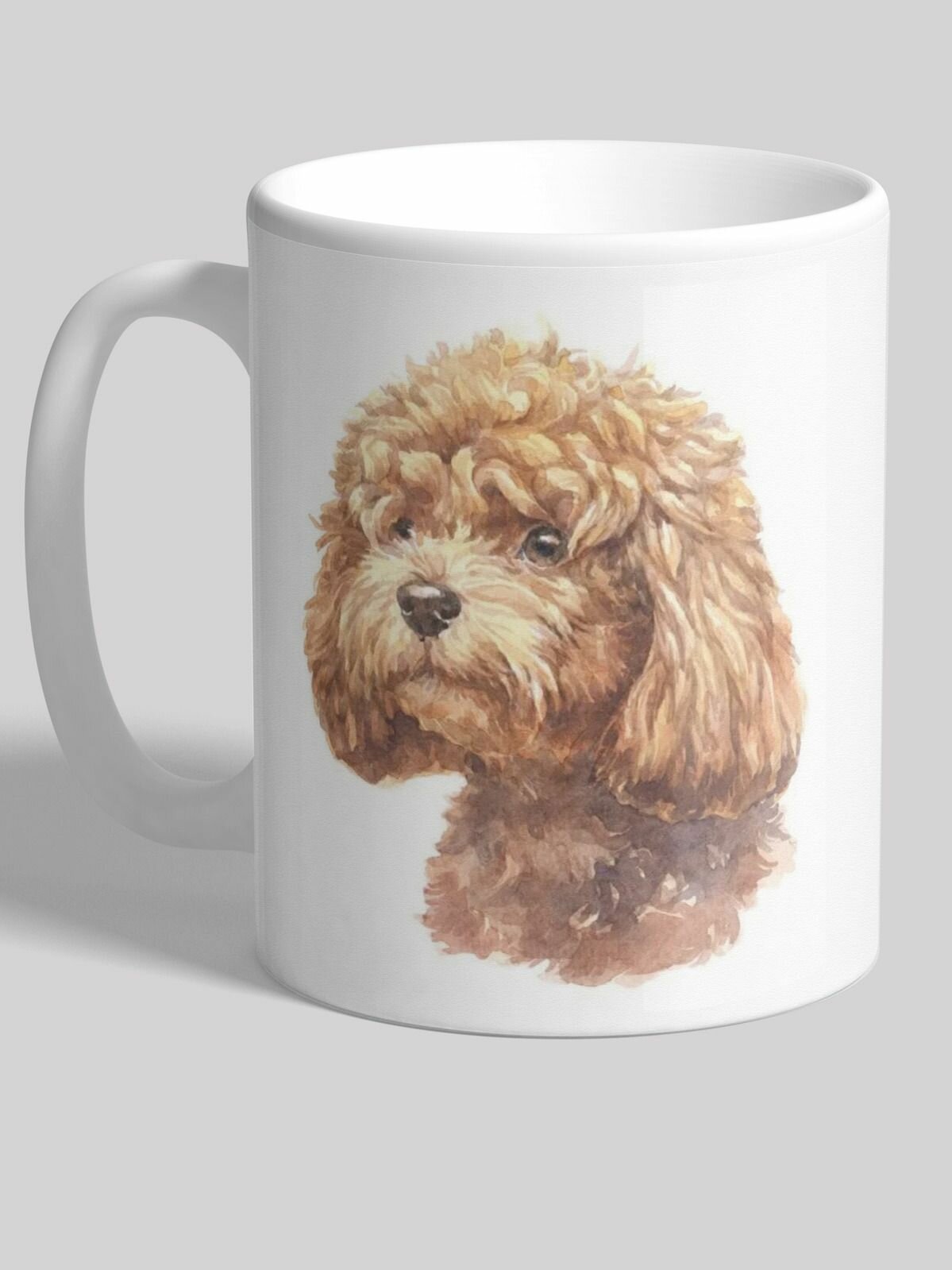 Кружка cooperative.moscow " Мальтипу рыжий " (Мальтипу, кружка с Мальтипу, Болонка, кружка мальтипу , собаковод, собаколюб, собака, кружка с собакой) , 330 мл, 1 шт