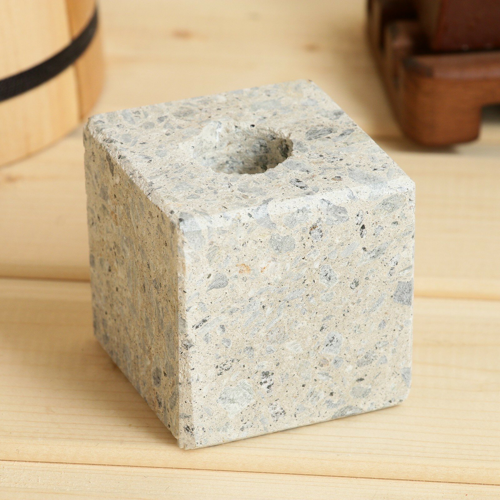 Испаритель для бани и сауны, талькохлорит, 6×6×6 см, 1 отверстие