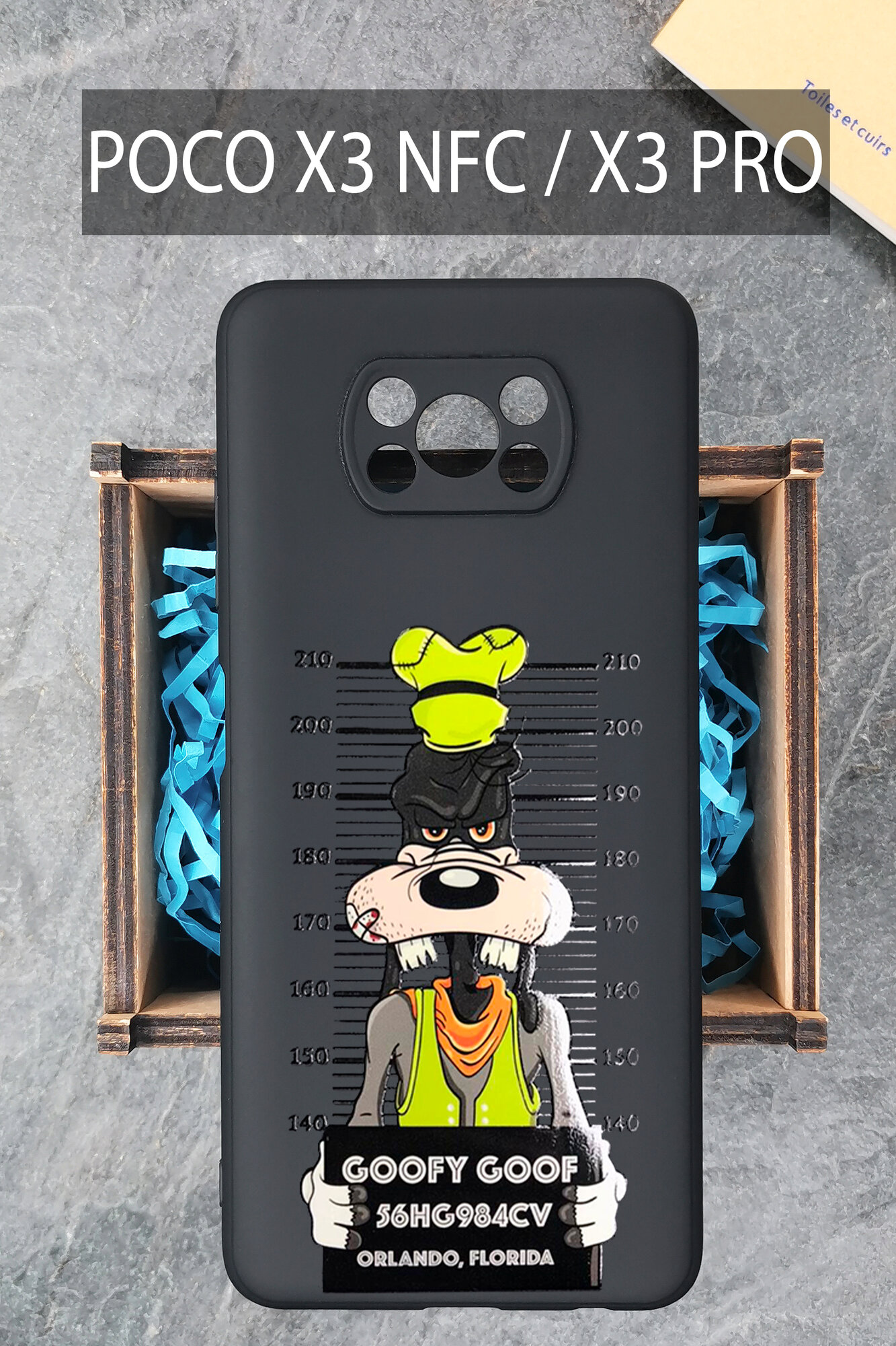 Силиконовый чехол на Poco X3 NFC / Poco X3 Pro с принтом Гуфи Поко Х3 / Поко Х3 Про