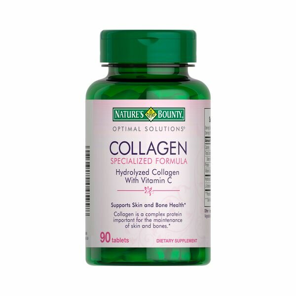 Коллаген гидролизованный с витамином С Nature's Bounty/Нэйчес баунти таблетки 1240мг 90шт