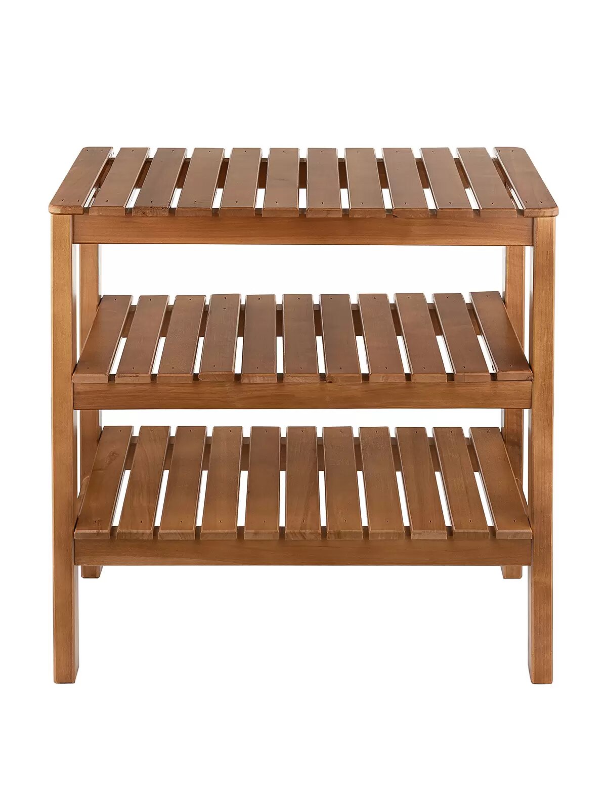 Обувница KETT-UP NATURE, массив березы, орех, 3 полки , 54 см x 28 см x 57,5 см