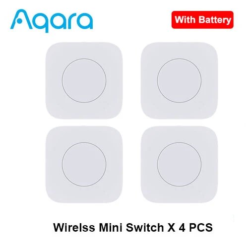 Aqara Беспроводной Мини-Переключатель Zigbee 4pcs switch