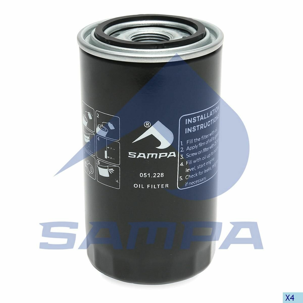 Фильтр масляный IVECO DAF 051.228-01 SAMPA