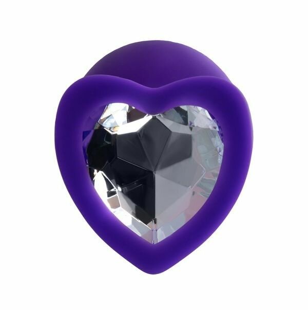 Анальная пробка ToDo by Toyfa Diamond Heart, силикон, 8см