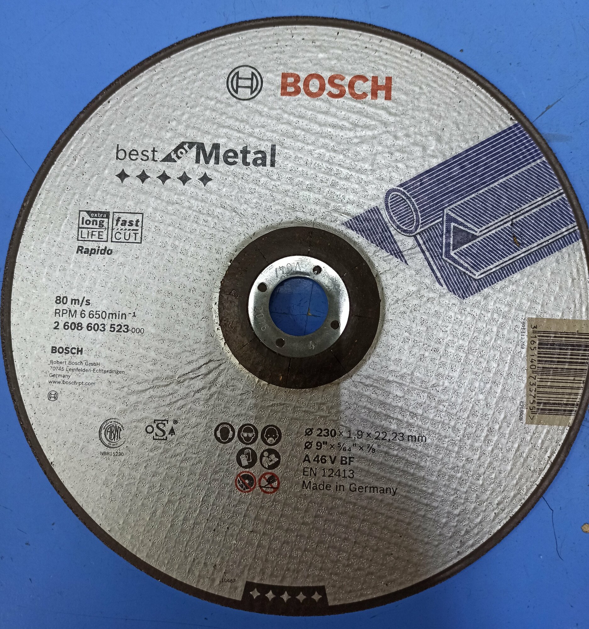 Диск отрезной Бош 230*1.9*22.23 мм