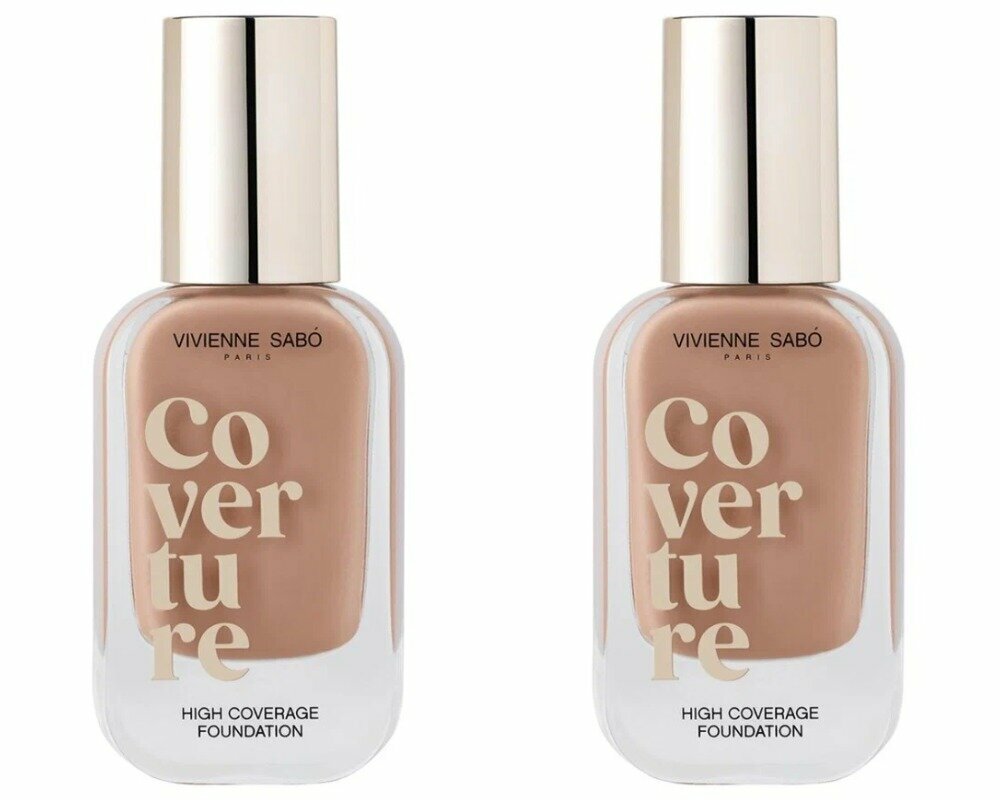 Тональный крем с плотным покрытием Vivienne Sabo High coverage foundation Coverture, тон 01, 30 мл, 2 шт