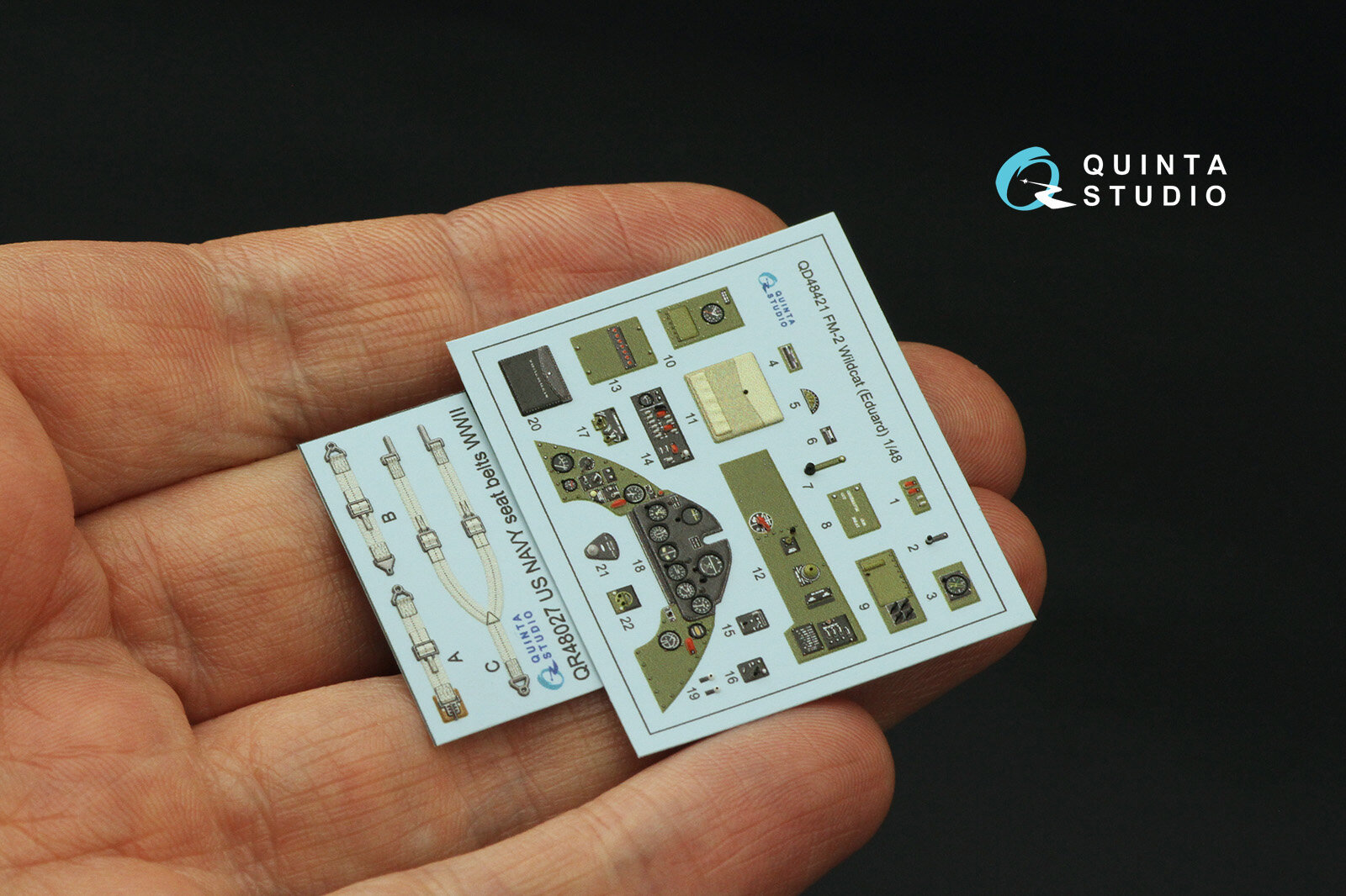 QD48421 3D Декаль интерьера кабины FM-2 Wildcat (Eduard)