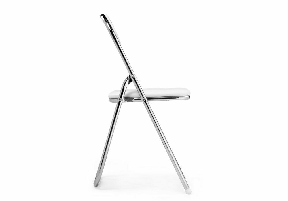 Стул на металлокаркасе Woodville Стул на металлокаркасе Fold 1 складной white / chrome - комплект из 6 шт — фото 1