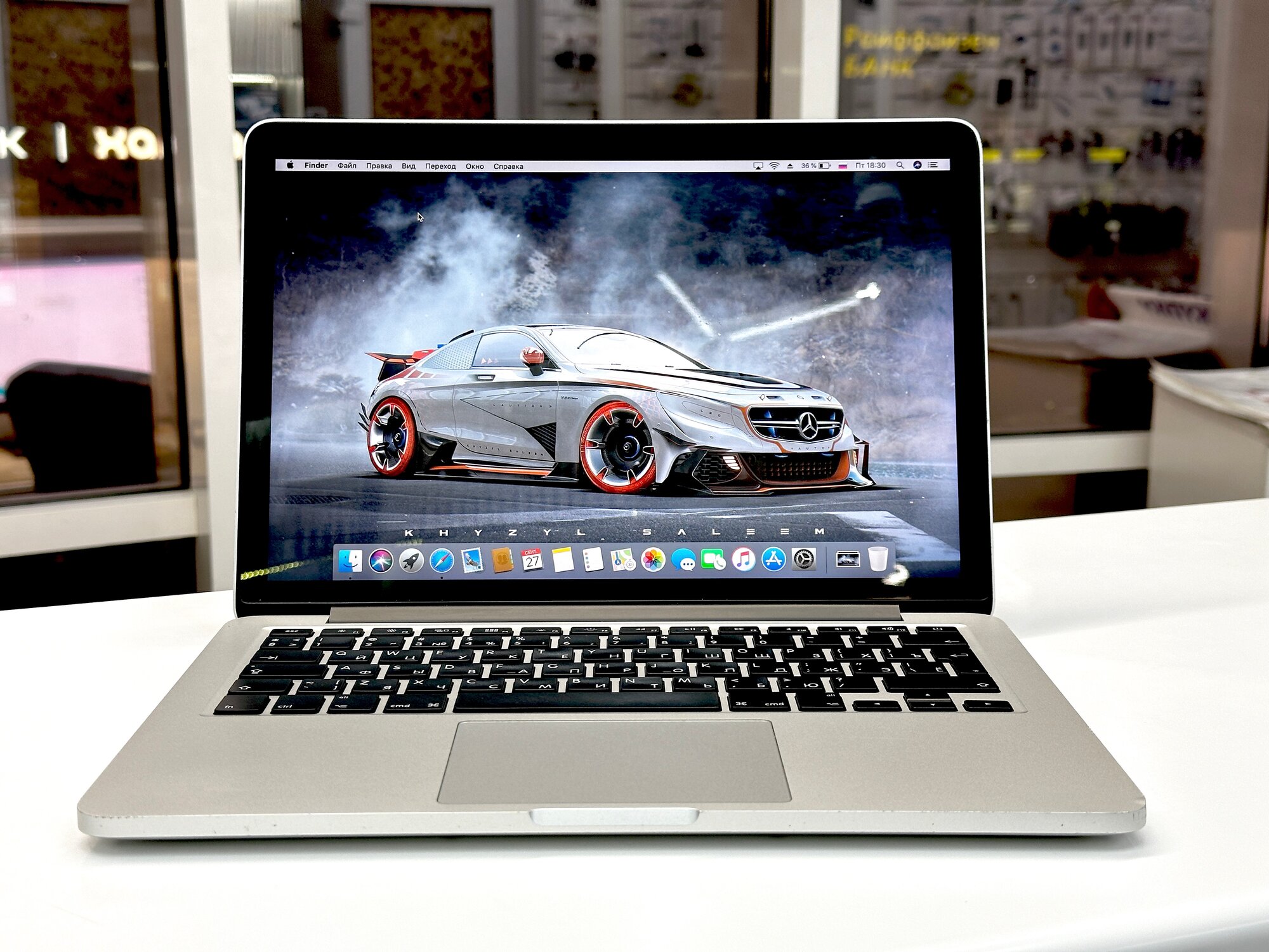 Ноутбук Apple Macbook Pro 13 2015 Retina A1502 (Производство 2016) Core i5 2.7Ггц x 2 ядра / Оперативная память RAM 8ГБ / Объем накопителя SSD 128GB / Silver