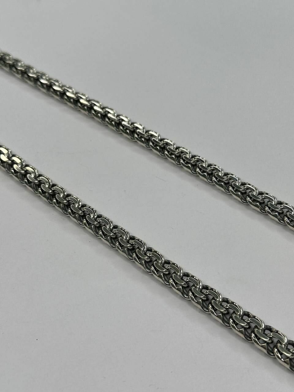 Цепь серебро, 925 проба, чернение