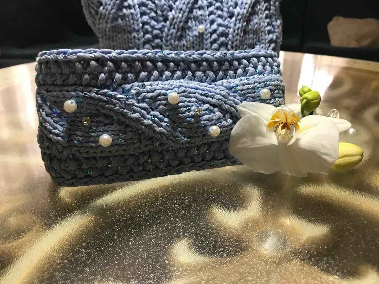 Повязка для волос со стразами