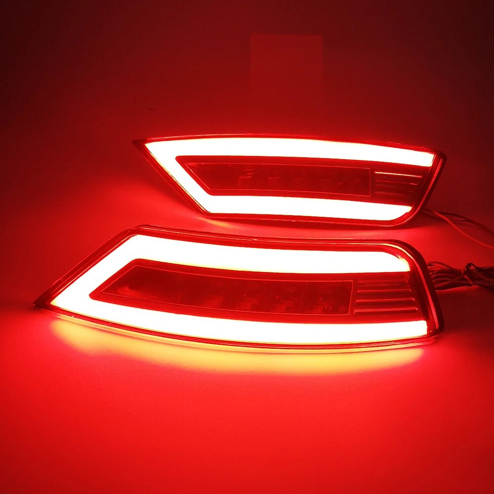 1 комплект для Ford Focus Hatchback 09-13 Ecosport 13-20 Kuga Escape 13-18, лампа заднего бампера, отражатель, противотуманная фара, указатель поворота 4 Functions