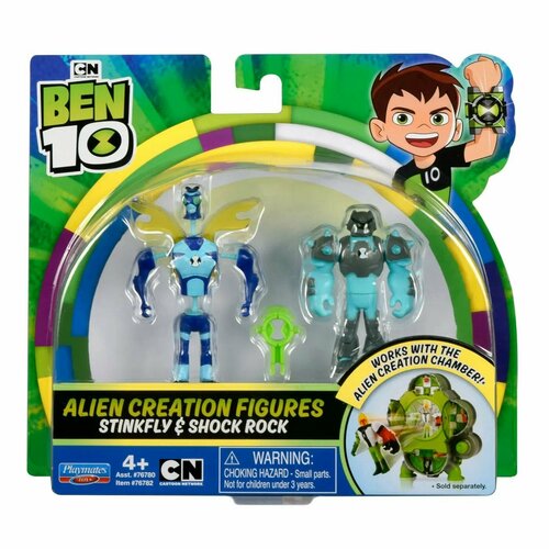 Набор Бен 10 "Жук и Шок Рок", 2 мини фигурки, высота 6 см, "Stinkfly ...