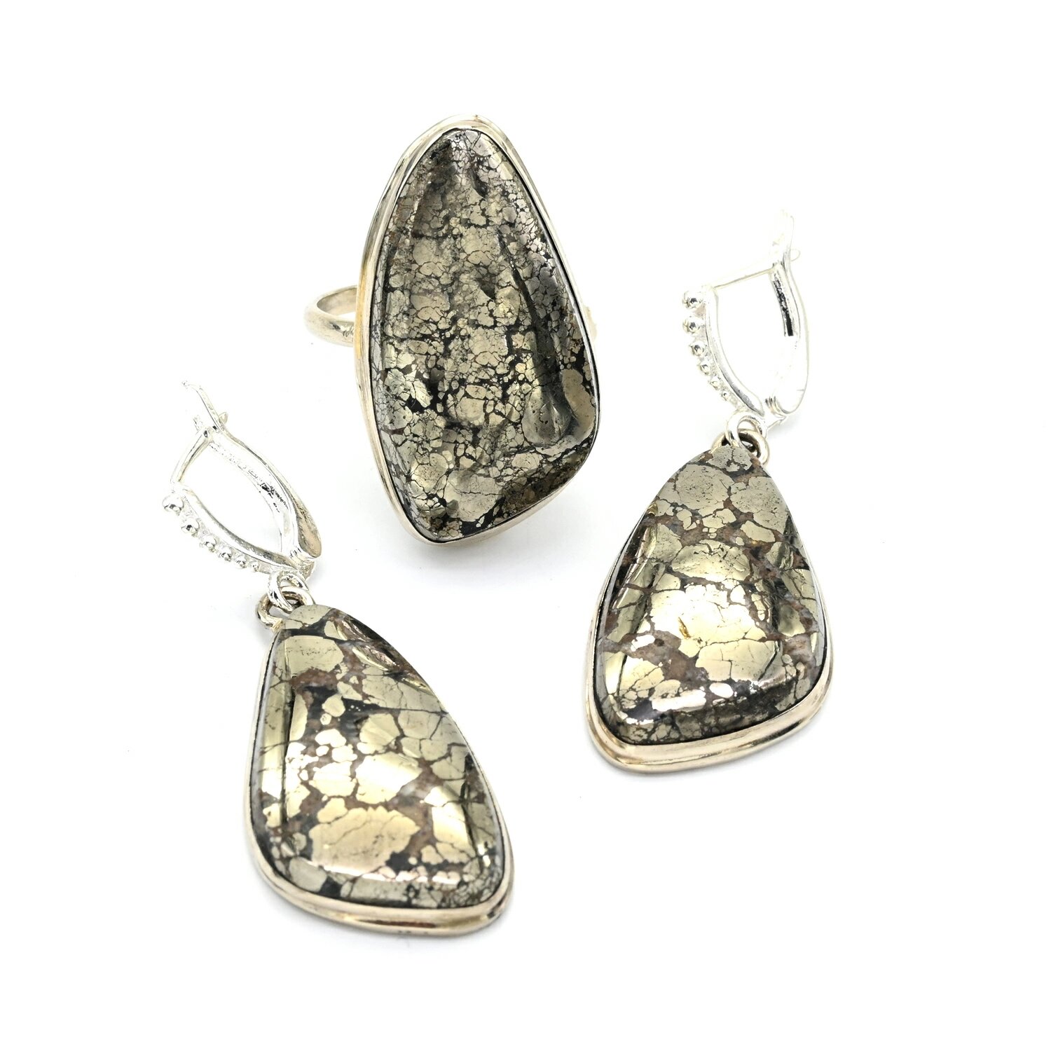 Комплект бижутерии, пирит