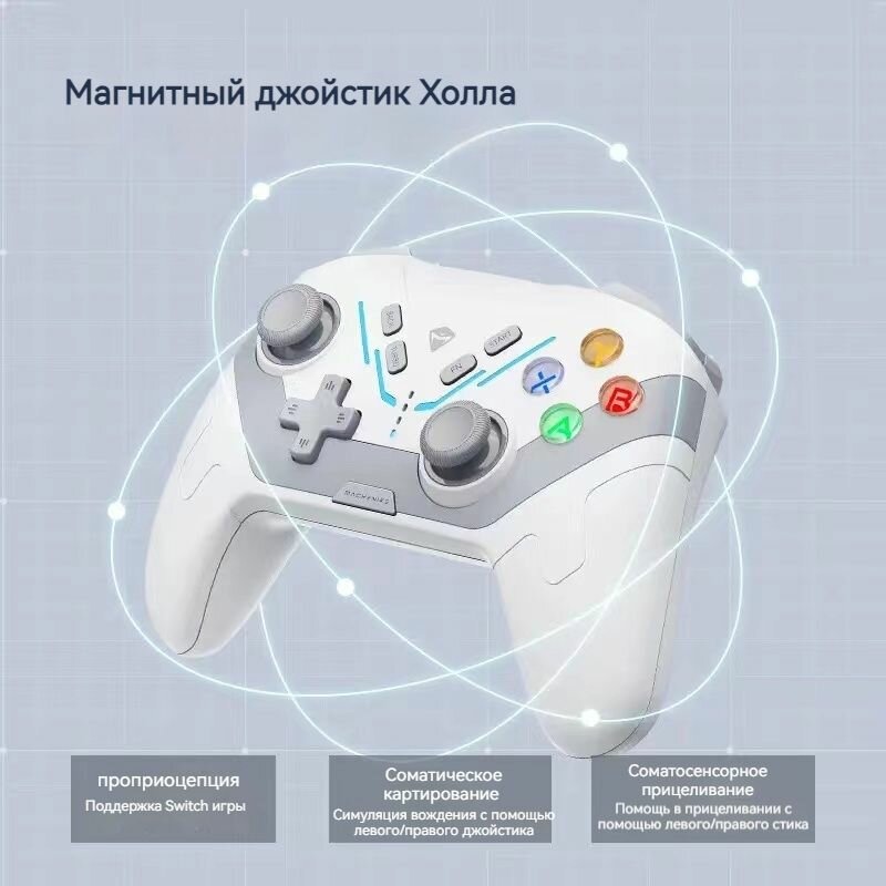 Machenike G5 геймпад, Проводное соединение + приемник 2.4G, Магнитный триггер Холла + качалка