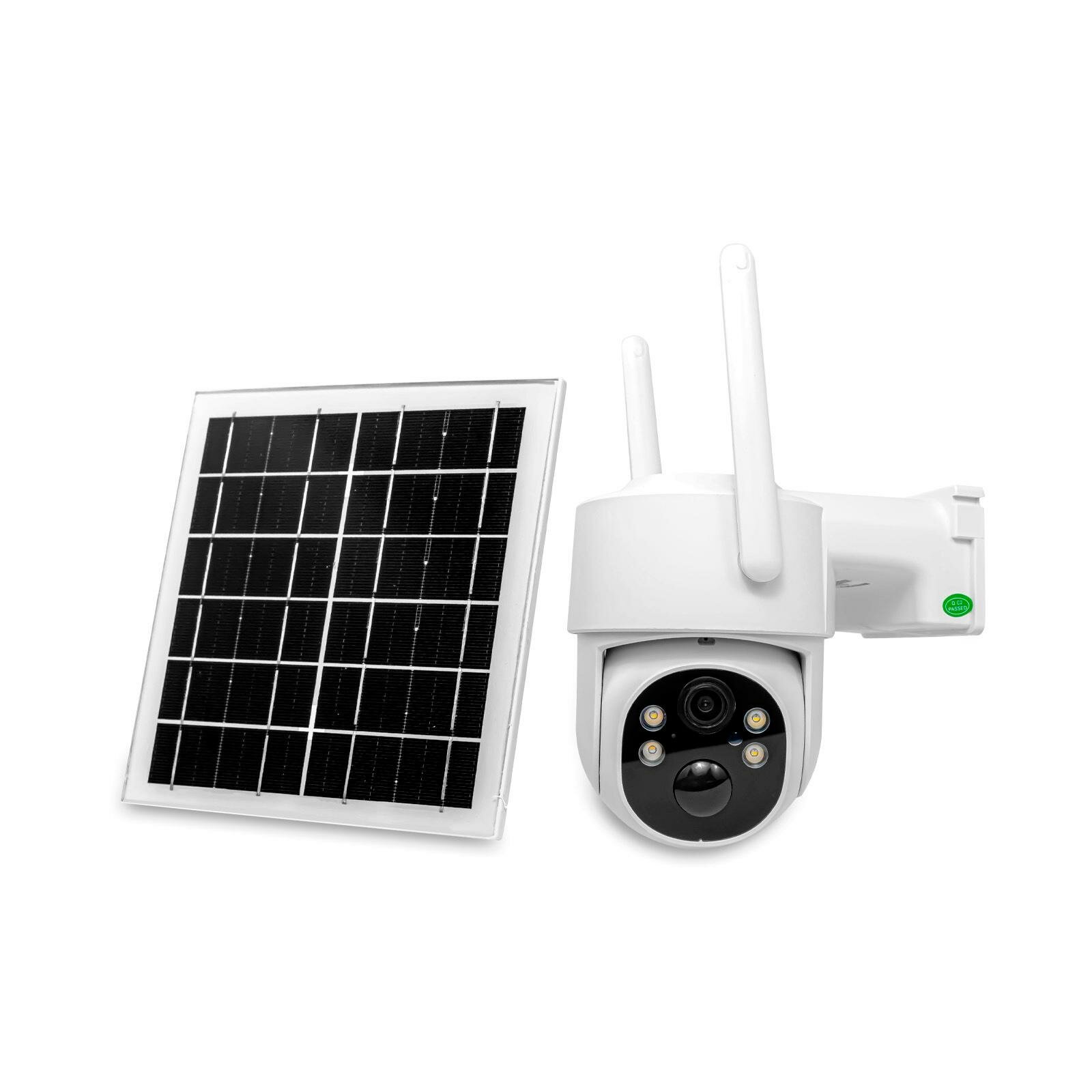 Уличная беспроводная 4G-SIM IP-камера LinkSolar Mod: FC101-4G (4MP) (Q24107SC0) 4MP с солнечной панелью и аккумулятором, с записью на SD карту и 2-ст