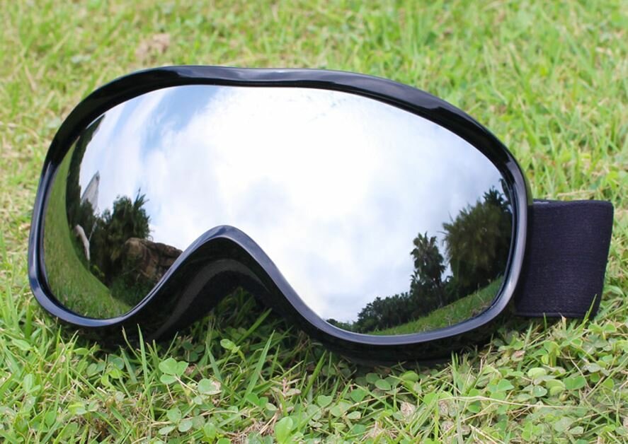 Очки маска зимние BLF ICE с двойной хром линзой для снегохода лыж мотокросса.