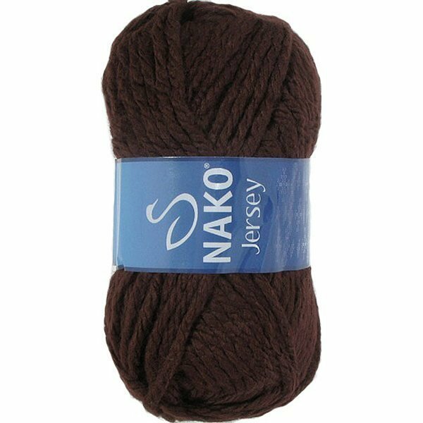 Пряжа Nako JERSEY 4976-1955 коричневый (5 мотков)