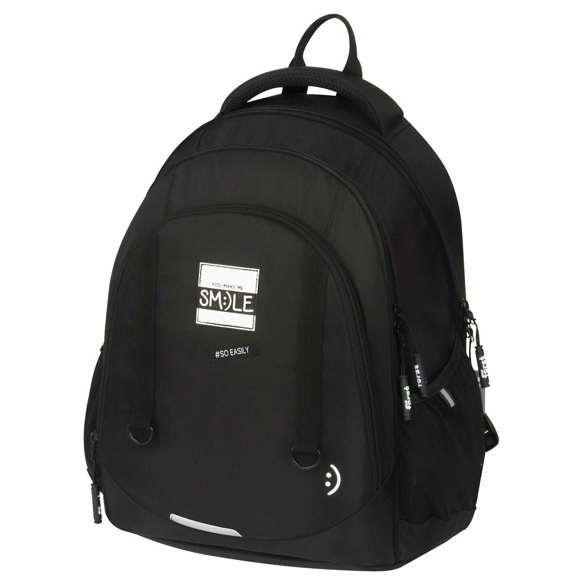 Рюкзак школьный Forst F-Junior "You make me smile" 38x29x18см, 3 отделения, 2 кармана, анатомическая спинка (FT-RM-082403)