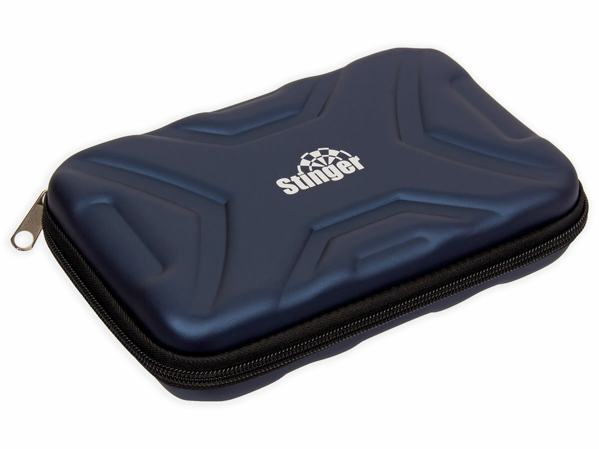 Чехол для дротиков Stinger кейс на 6 дротиков, жесткий, на молнии, с отделениями под оперение, 200x125x50мм