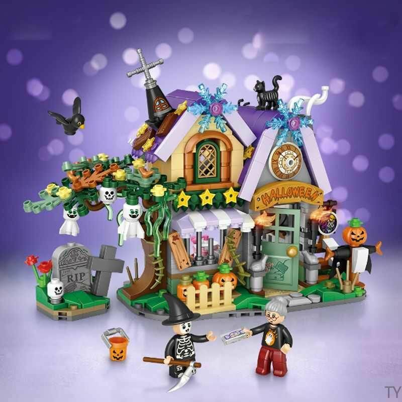 Хэллоуин, волшебный дом, тыквенный мини - набор.