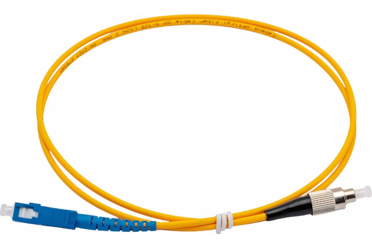 Cabeus оптический шнур simplex SC-FC 9/125 SM 1 м LSZH FOP(s)-9-SC-FC-1m для волоконно-оптических сетей