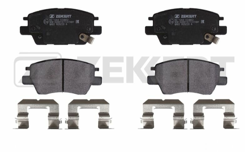 Zekkert. Колодки тормозные дисковые передн. Chevrolet Volt, Cruze J400.