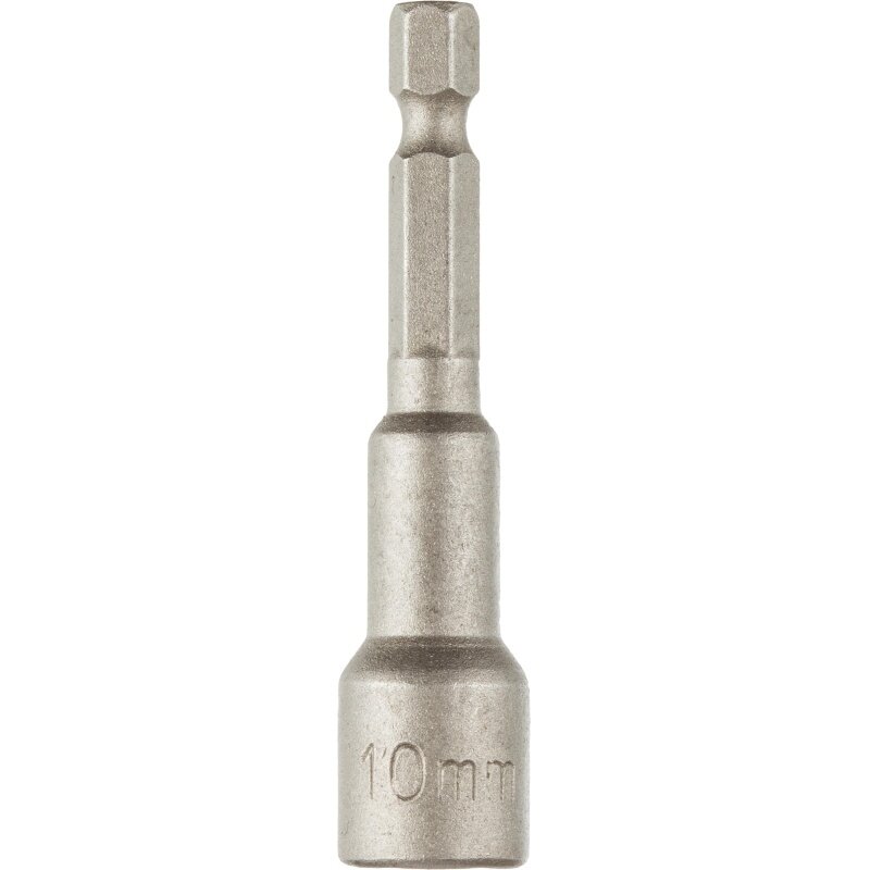 Бита Redverg с торцевой головкой, магнитная шестигранная, 1/4 дюйма, 10х65 мм (720731)