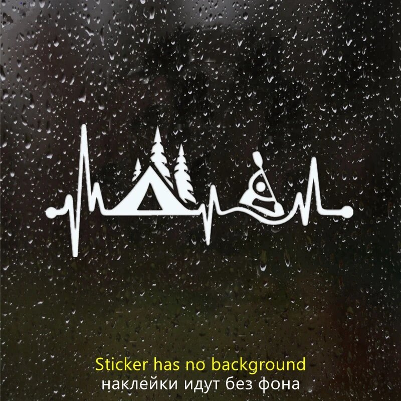 40657# наклейки на авто Кемпинг каяк на открытом воздухе водонепроницаемые наклейки на машину наклейка для авто автонаклейка стикер этикеты винила наклейки стайлинга автомобилей украшения на бампере автомобиля заднее с 40657 White