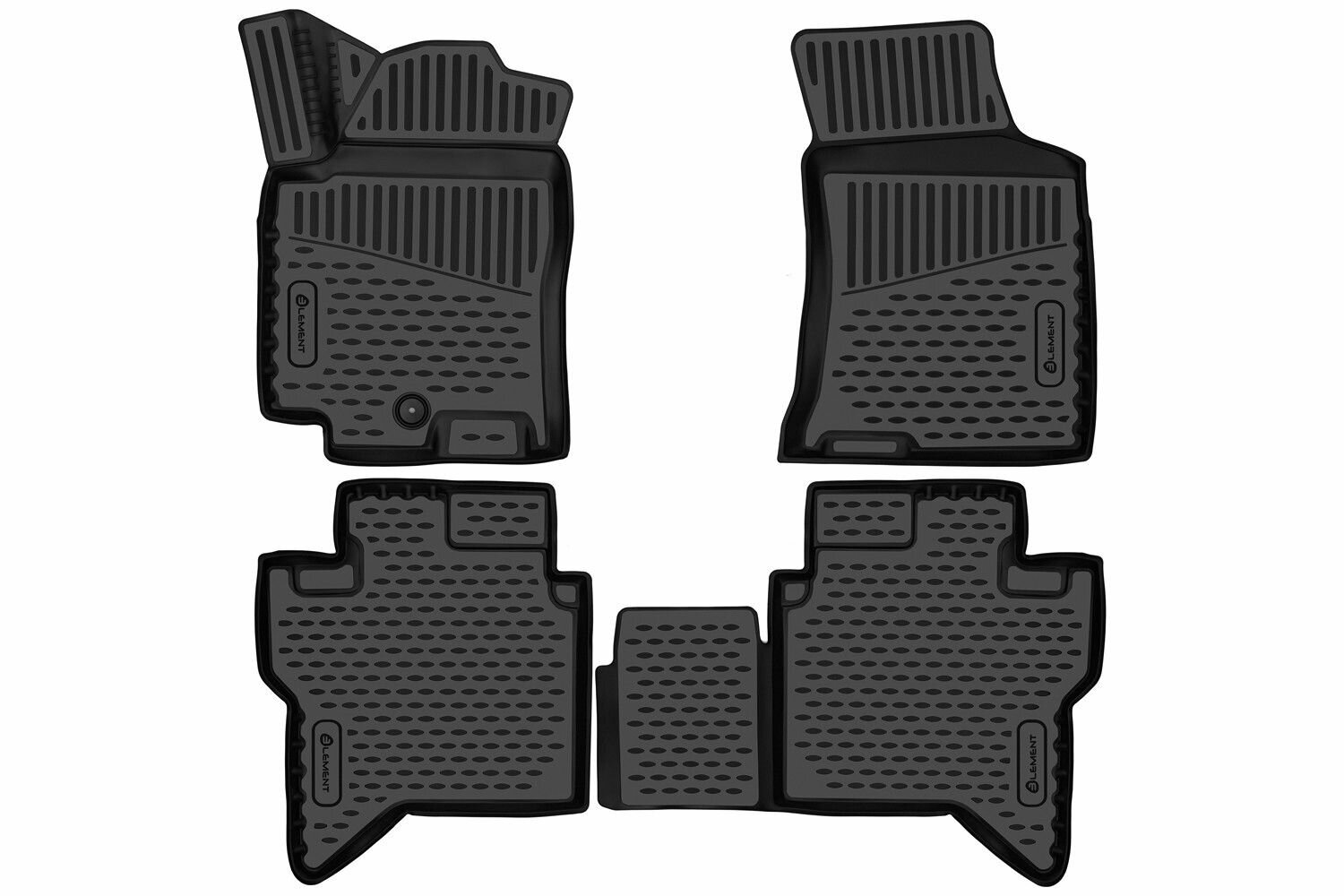 Коврики 3D в салон для JAC T9 2024 -, Пикап, 4 шт. (полиуретан) арт. ELEMENT3DAN0813210K