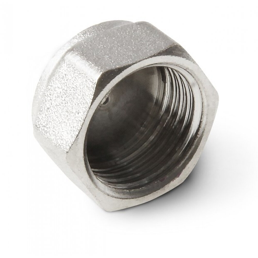 Заглушка PRO AQUA, латунь, с никелированием, внутренняя резьба