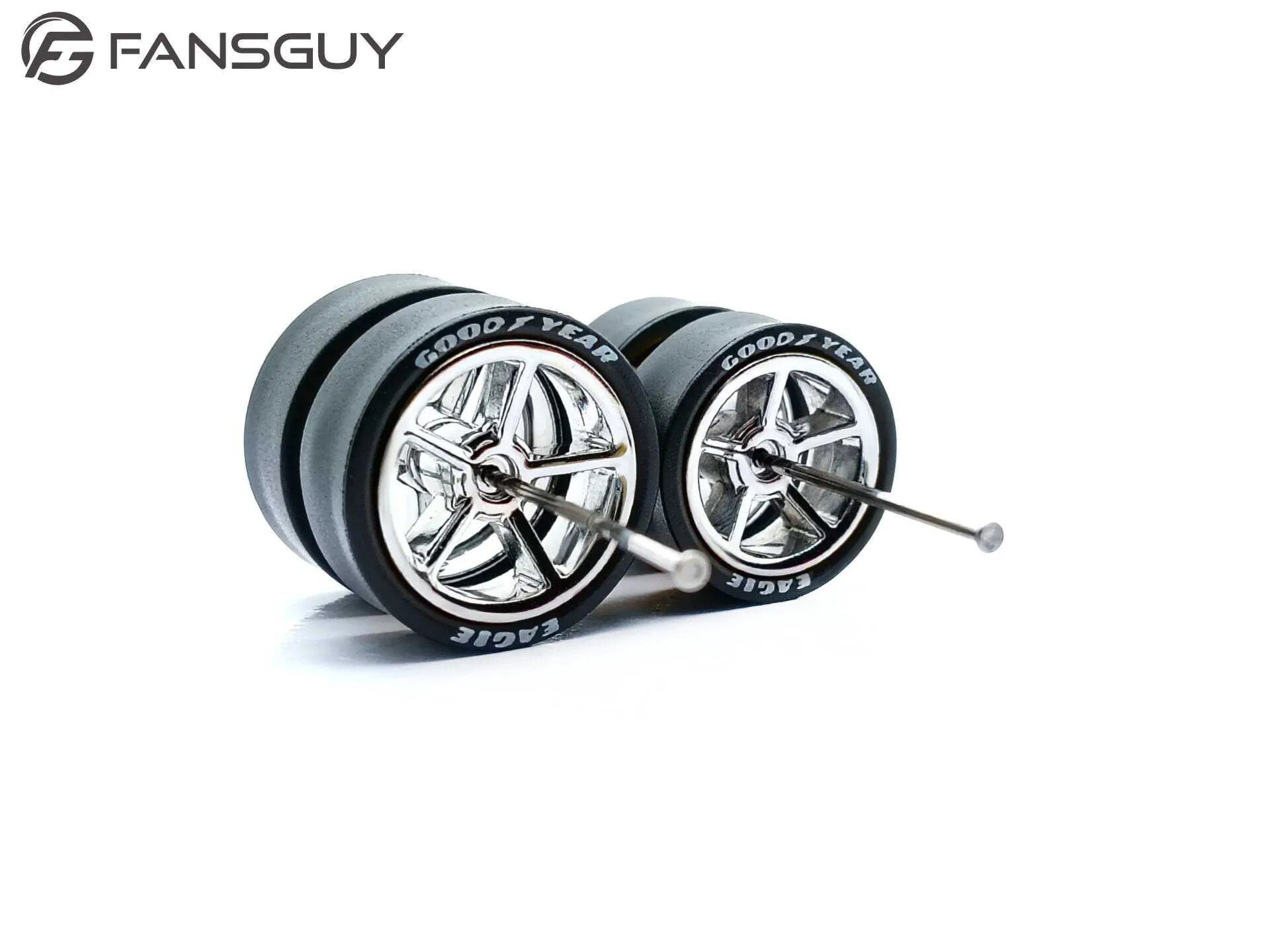 FANSGUY 1 комплект 13.5мм+15.5мм 1/64 Колесные диски для моделей автомобилей, разноширокие (передние малые, задние большие), серия ONS