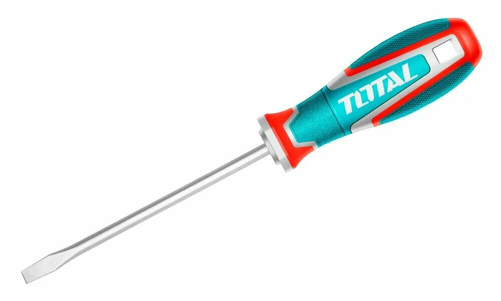 Отвертка шлицевая SL8х200 с магнитным наконечником TOTAL TSDSL8200 — фото 1