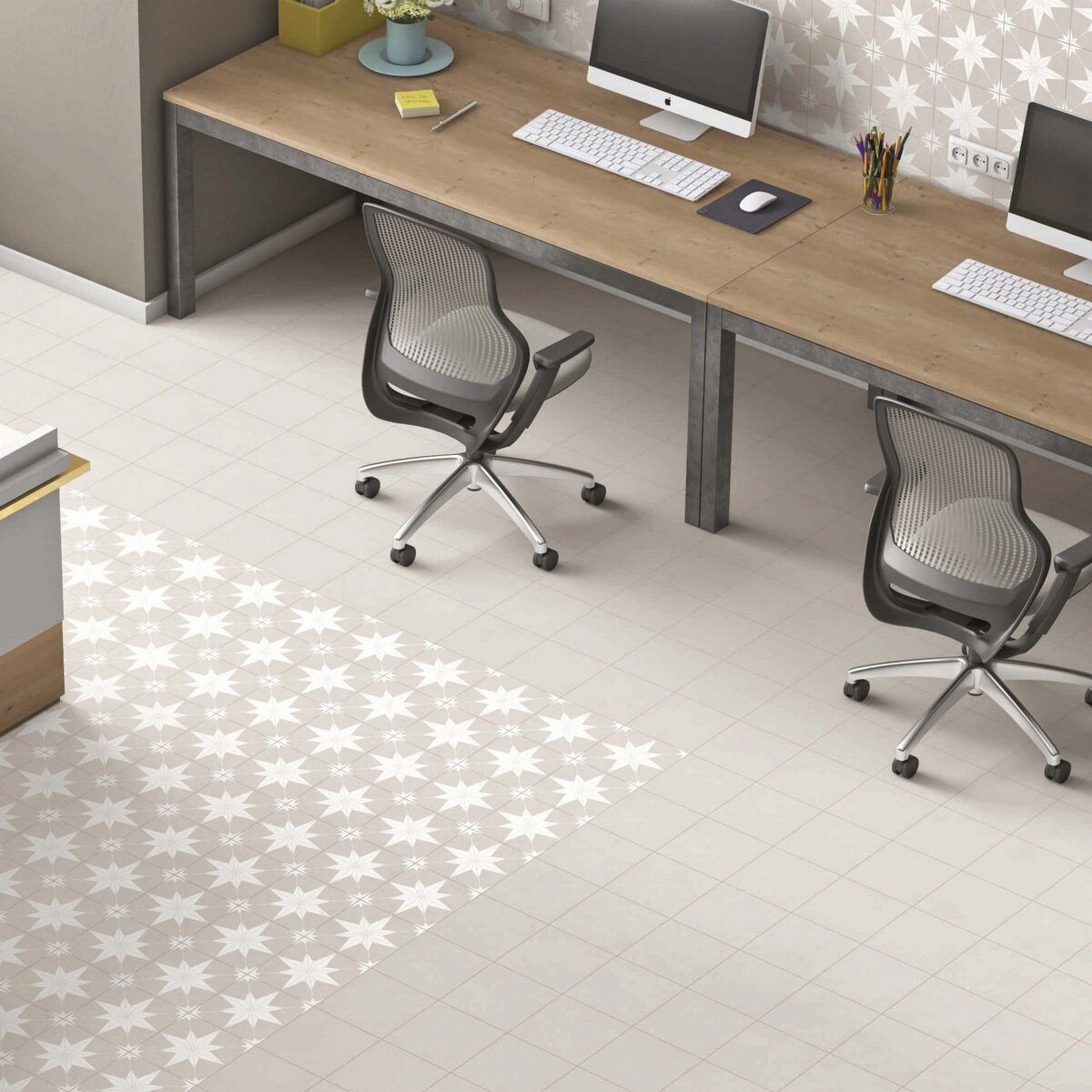 Керамогранит Motto Levels Birch Decor 1020 20x20 N100078 матовая Износостойкая, Мелкоформатная, Морозостойкая, морозостойкая