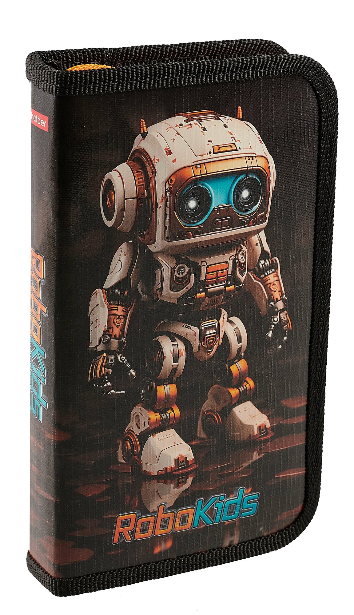 Пенал 1отд. "Робо" 19*11,5см, молния, глянц. ламин, таблица умножения, инд. уп.