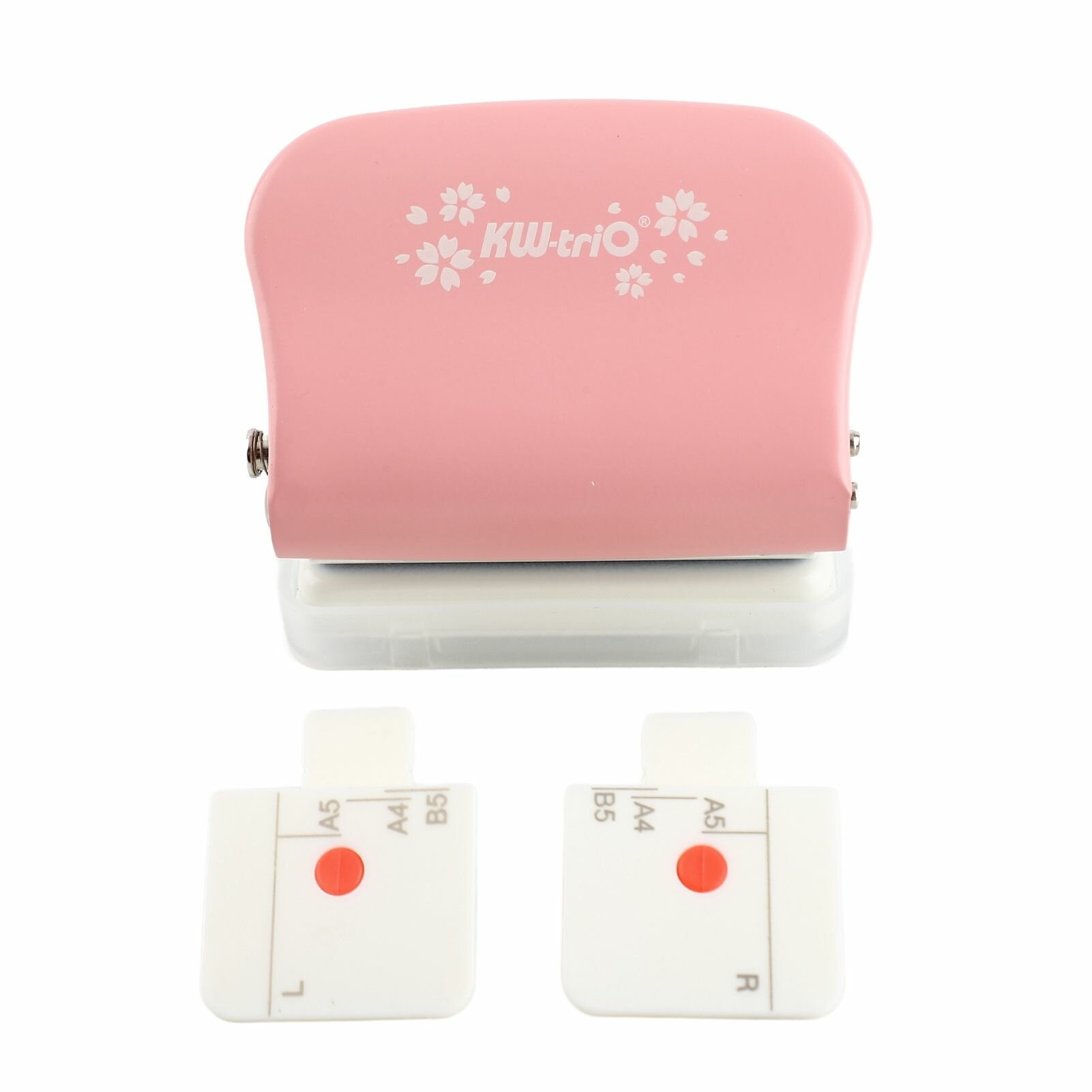 Дырокол 99H9 с 20, 26 и 30 отверстиями для бумаги A4, A5, B5, розовый