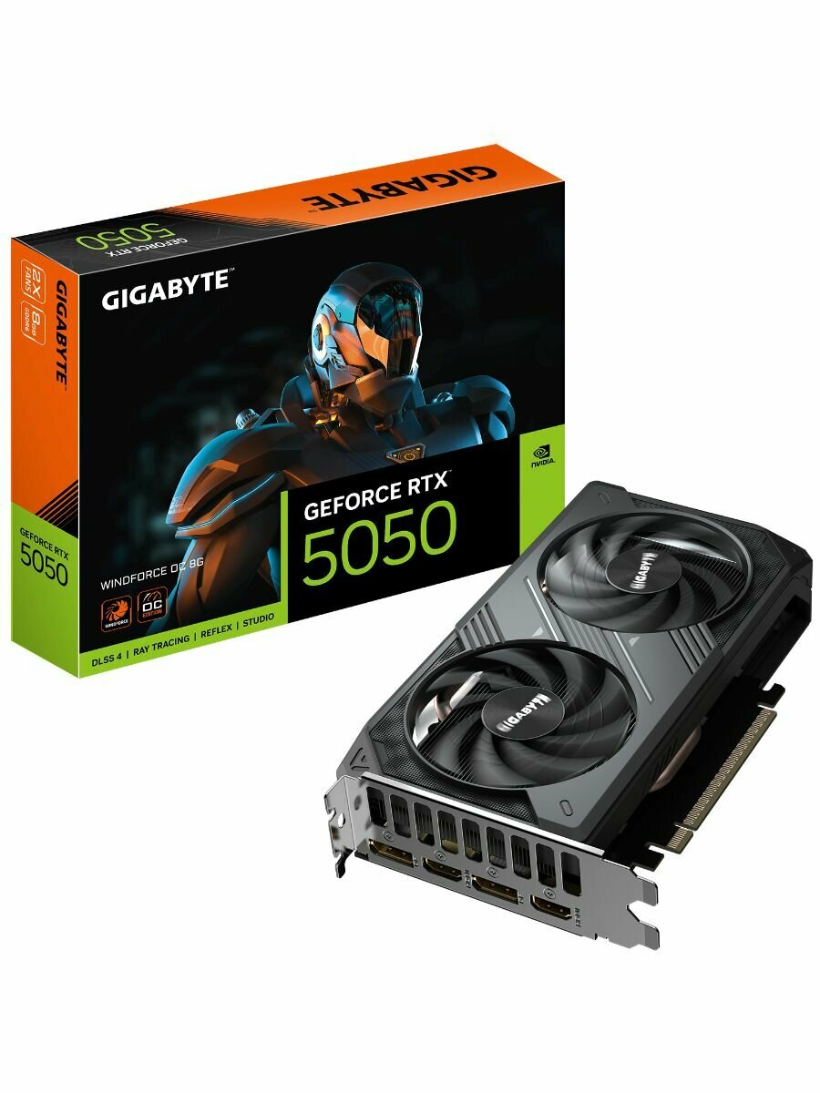 Видеокарта Gigabyte GeForce RTX 5050 WINDFORCE OC 8G