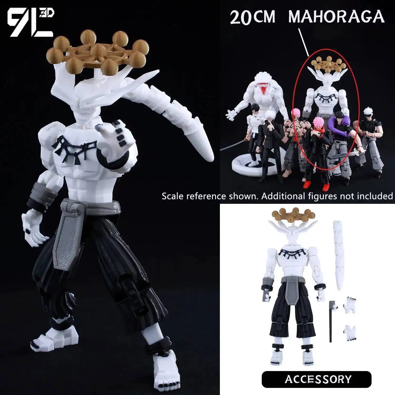 Фигурка Mahoraga 20cm, цвет Белый