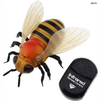 Пульт дистанционного управления EBOYU Инфракрасный RC Bee Kids Реалистичный Fake Fly Animal Забавные страшные трюковые игрушки
