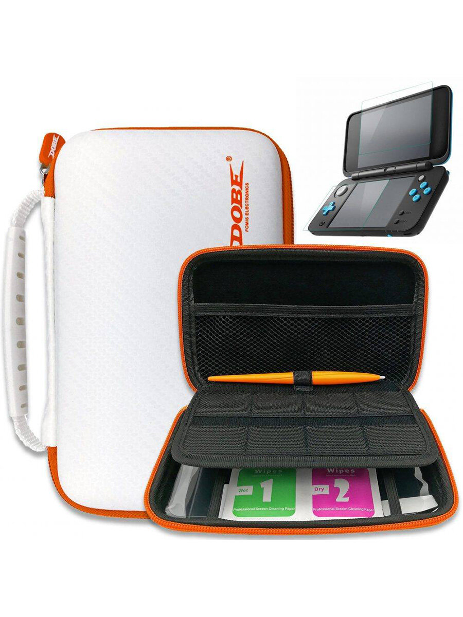 Набор аксессуаров «Protective Kit» 3в1 для New 2DS XL (Dobe TYD-055) White