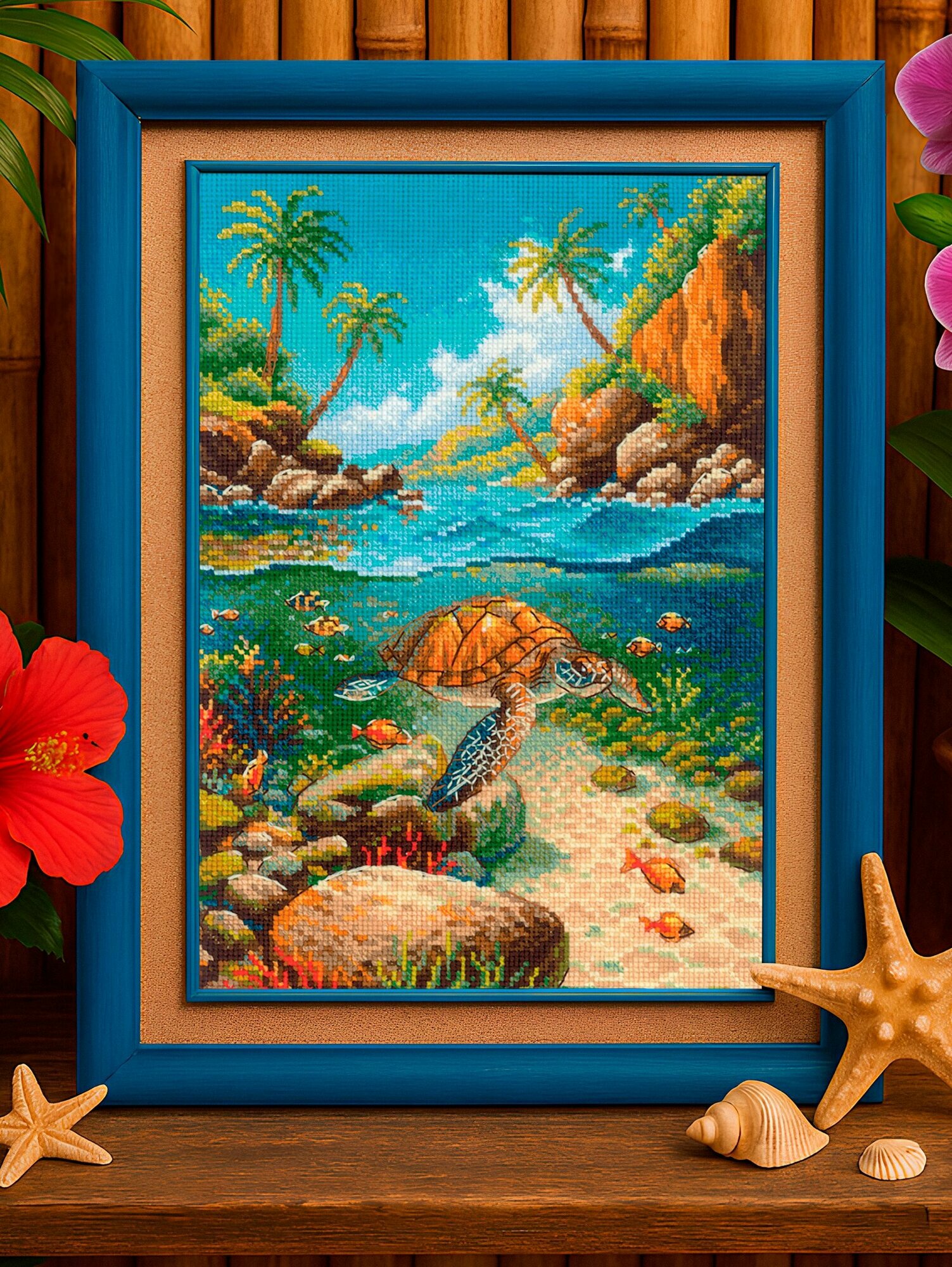 Набор для вышивания крестом Риолис, вышивка крестиком "Погружение", 21*30см, 2305