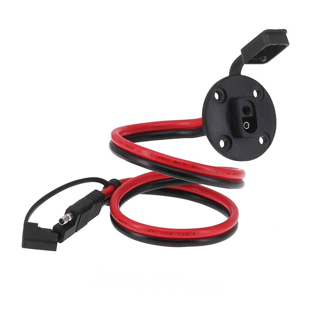Провод SAE с боковой стенкой, водонепроницаемый универсальный разъем SAE, 10 AWG, 60 см, для мотоциклов, солнечных генер