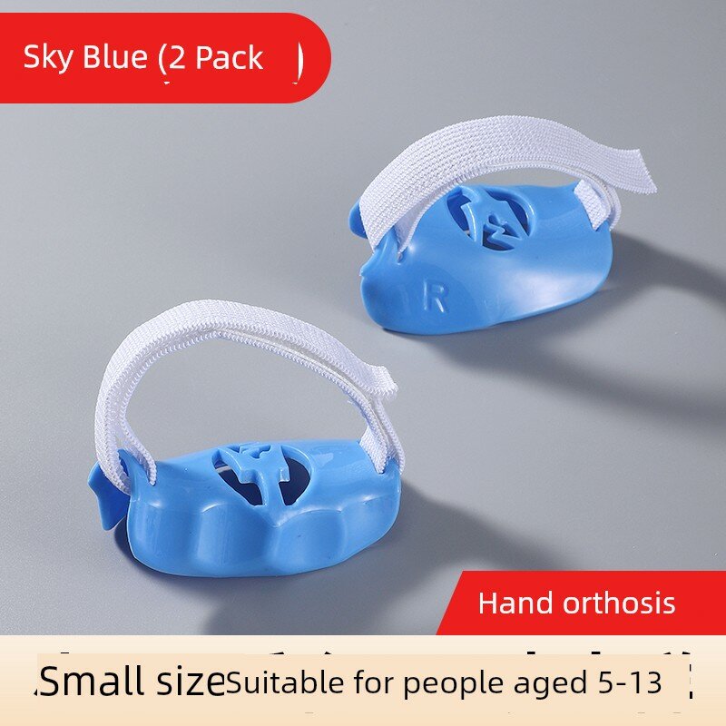 Корректор позиции руки для упражнений пальцев на пианино, небесно-голубой, малый размер, 1 пара