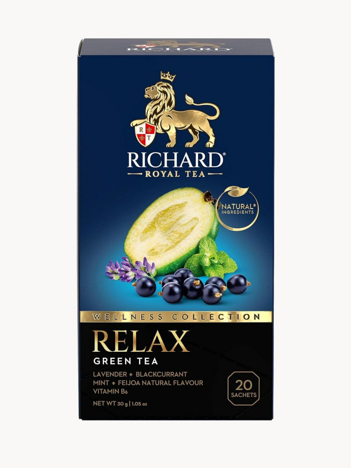 Чай зеленый Richard Relax в пакетиках, 20 пак.